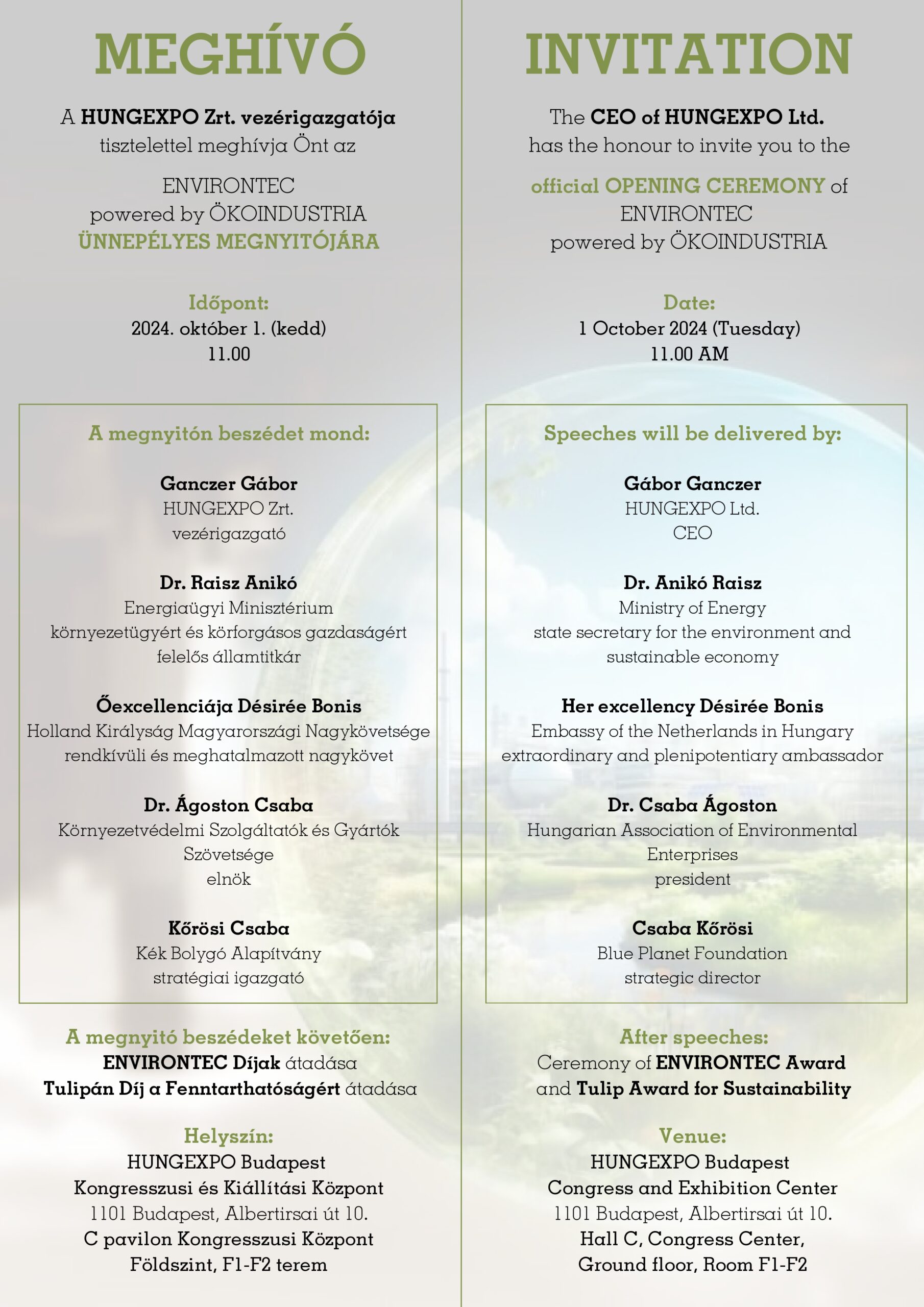 Programok - HUNGEXPO