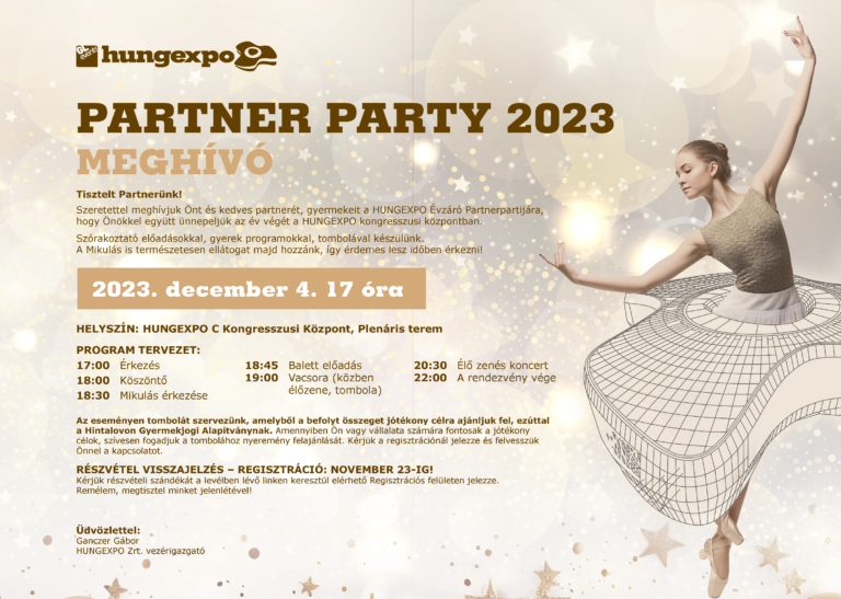 Partner party 2023 - HUNGEXPO